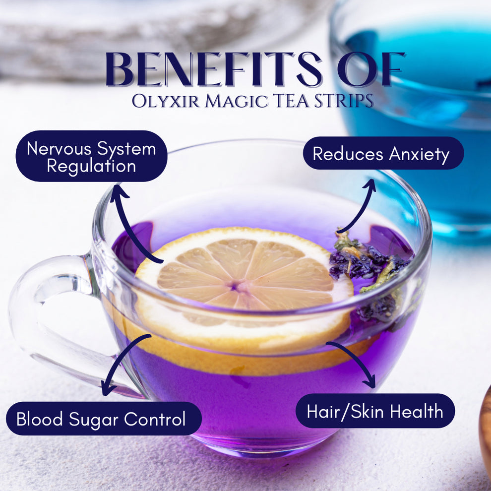 Magic Tea | Butterfly Pea Strawberry Lemonade | 25 Servings – Olyxir